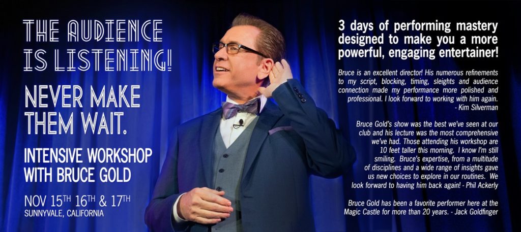 Bruce Gold – Next Level Workshop for Magicians and Performers | Ackerly ...